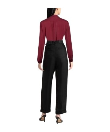 Max Mara Stand-collar Long-sleeve Blouse