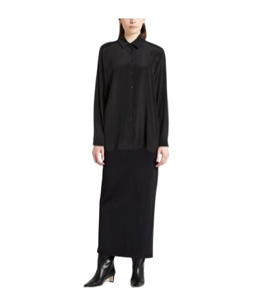 Max Mara Satin Collared Long-sleeve Shirt