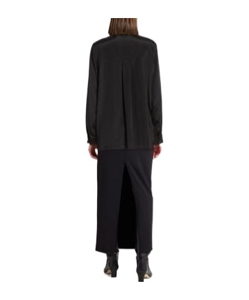 Max Mara Satin Collared Long-sleeve Shirt