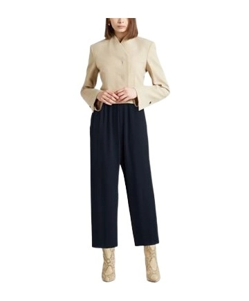 Max Mara High-waisted Pleated Texture Wide-leg Trousers