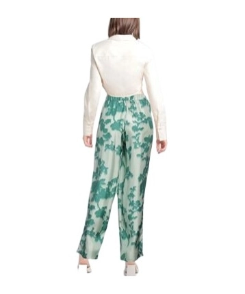 Max Mara Print Satin Wide-leg Trousers