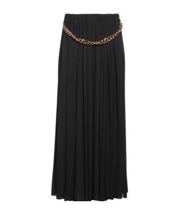 Balenciaga Pleated Midi Skirt