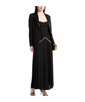 Balenciaga Pleated Midi Skirt