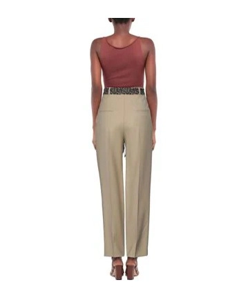Saint Laurent Ankle-length Tailored Trousers With Fabric Tie Detail - Nude