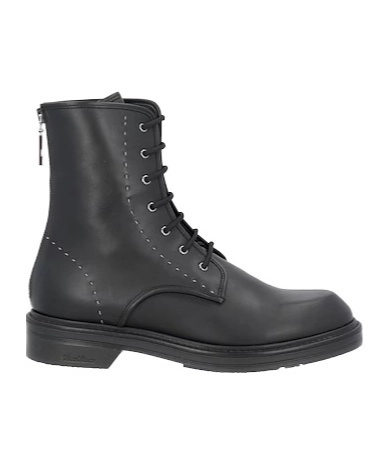 Max Mara Lace-up Leather Ankle Boots