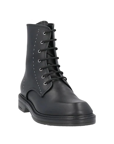 Max Mara Lace-up Leather Ankle Boots