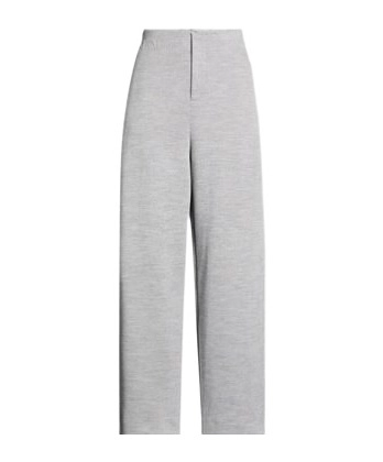 Max Mara High-waisted Straight-leg Knit Cropped Trousers - Gray