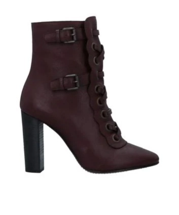 Chloé Solid-color Lace-up Ankle Boots