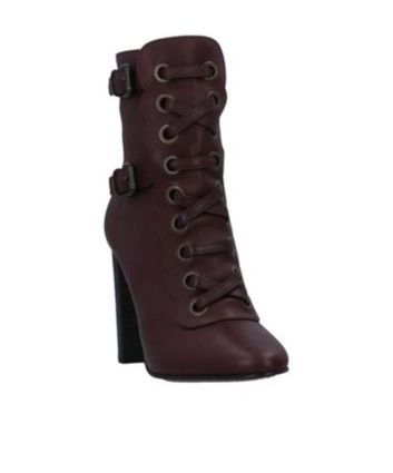 Chloé Solid-color Lace-up Ankle Boots
