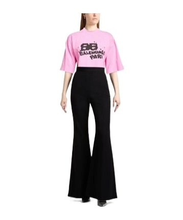 Balenciaga Soft Crew Neck Drop-shoulder Short
