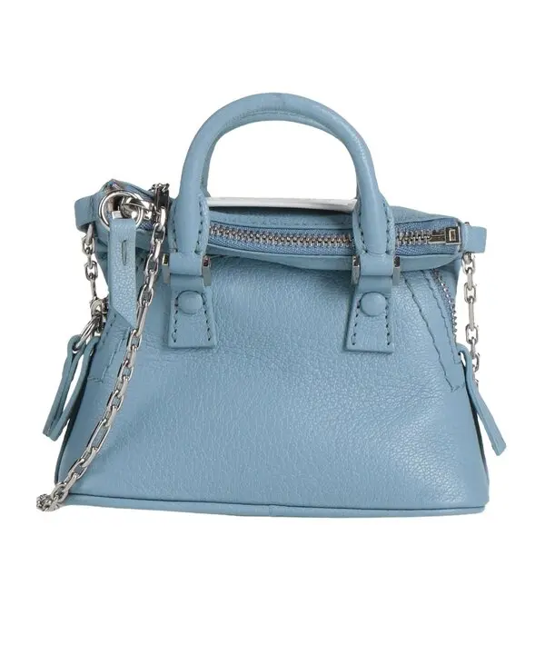 MAISON MARGIELA Pebbled-leather Mini Bag - Blue