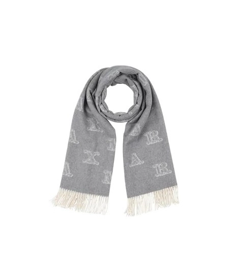 Max Mara Logo-print Scarves - Gray