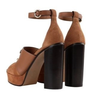 Chloé Round-toe Block-heel Sandals