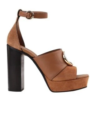 Chloé Round-toe Block-heel Sandals