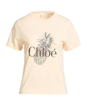Chloé Crew Neck Short-sleeve Tee - Nude