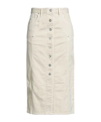 Isabel Marant Étoile Stitched Panel Straight-cut Midi Skirt