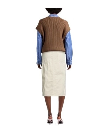 Isabel Marant Étoile Stitched Panel Straight-cut Midi Skirt