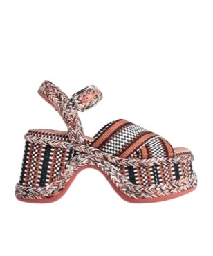 Chloé Multicolored Canvas Sandals - Multicolor