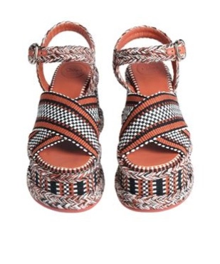 Chloé Multicolored Canvas Sandals