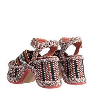 Chloé Multicolored Canvas Sandals