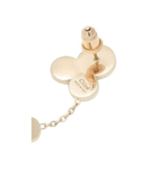 Chloé Minimalist Metal Stud Earrings - Yellow