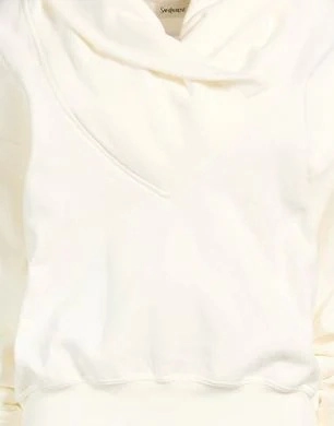 Saint Laurent Cuffed Long Sleeves Loose Solid Top
