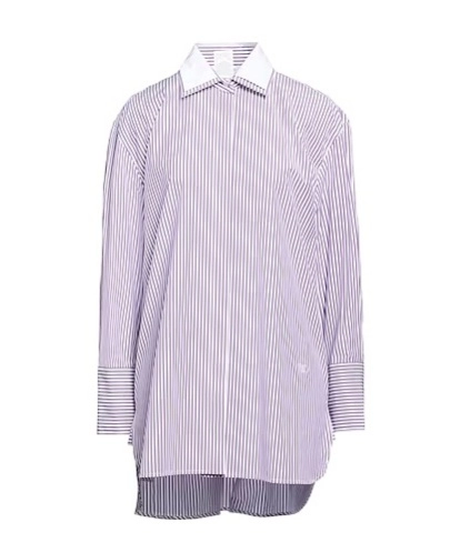 Max Mara Long Sleeve Poplin Striped Shirt