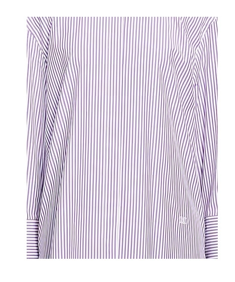 Max Mara Long Sleeve Poplin Striped Shirt