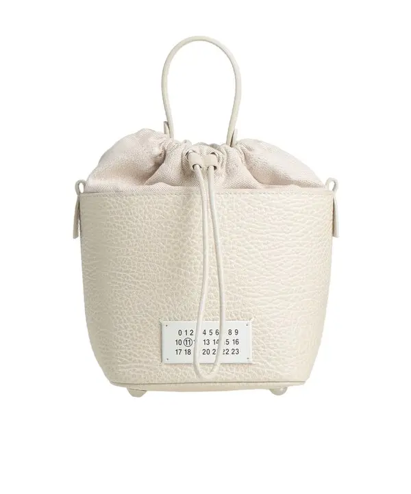 MAISON MARGIELA Solid-color Leather Handbag - Nude