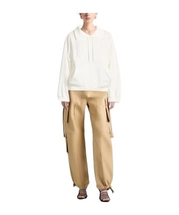 MAISON MARGIELA Collared Cropped Sweatshirt