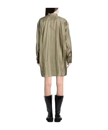 Max Mara Stand-collar Button-down Long-sleeve Shirt