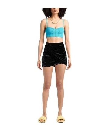 Isabel Marant Étoile Velvet High-waisted Mini Skirt