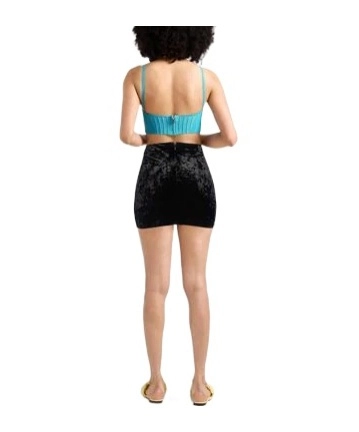 Isabel Marant Étoile Velvet High-waisted Mini Skirt