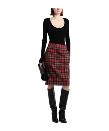 Saint Laurent Slim-fit Hip-hugging Knee-length Pencil Skirt