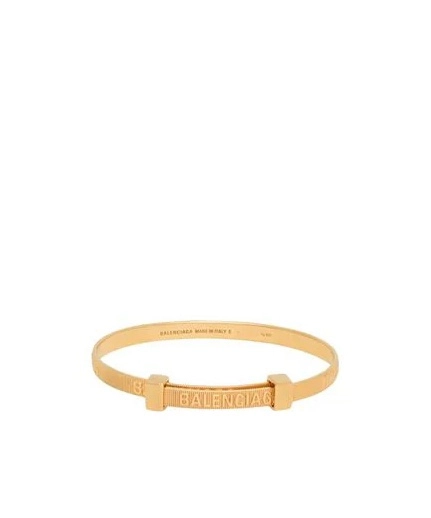 Balenciaga Thin Gold-toned Metal Bangle