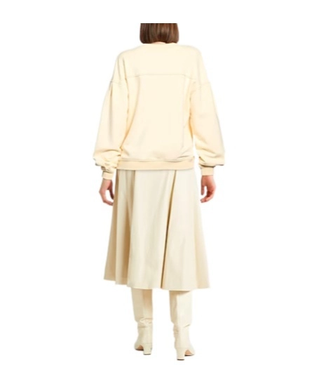 Max Mara Minimal Soft Sweatshirt - White