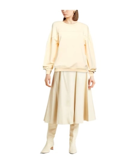 Max Mara Minimal Soft Sweatshirt - White