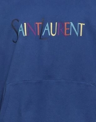 Saint Laurent Embroidery And Kangaroo Pocket