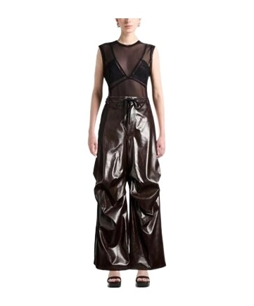 MAISON MARGIELA Shiny Wide-leg Trousers