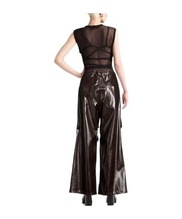 MAISON MARGIELA Shiny Wide-leg Trousers