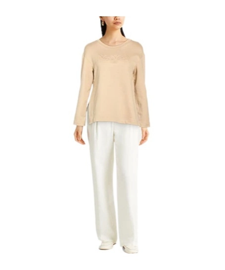 Max Mara Minimal Crew Neck Long Sleeve T-shirt