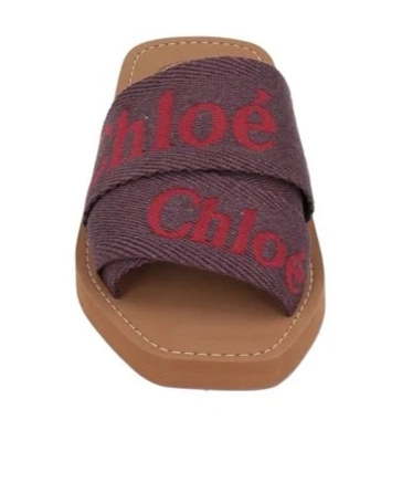 Chloé Two-tone Minimalist Slide Sandals