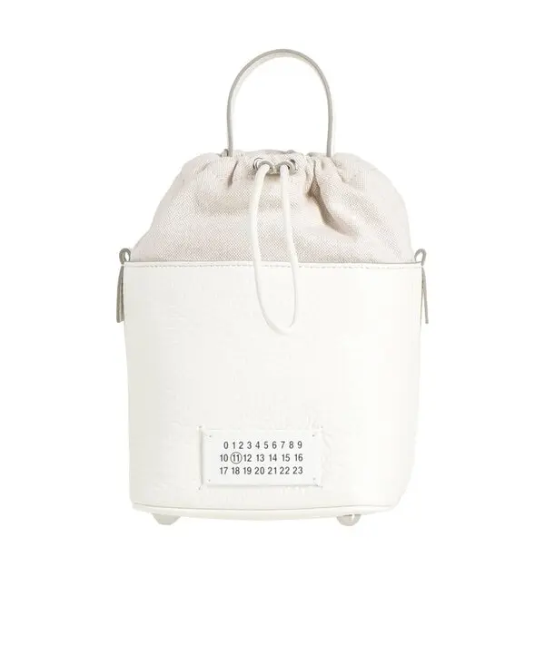 MAISON MARGIELA Compact Bucket Bag - White