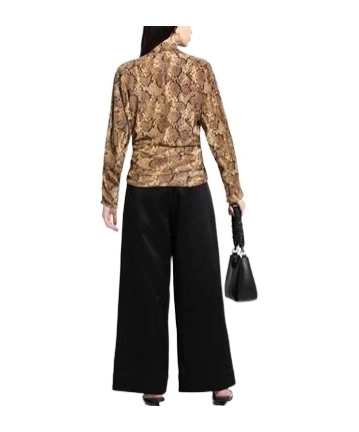 Isabel Marant Étoile Snake Print Velvet V-neck Blouse