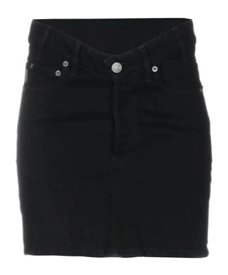 Balenciaga Slim-fit Denim Mini Skirt - Black