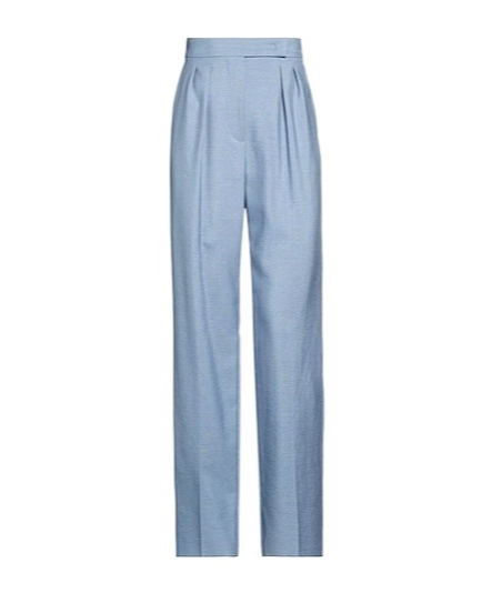 Max Mara High-waisted Straight-leg Trousers - Blue