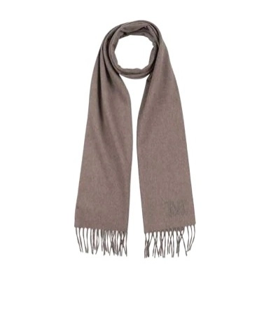Max Mara Plain Colour Scarves - Gray