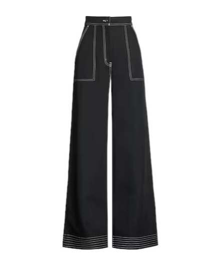 Max Mara High-waisted Loose Dress Pants - Black