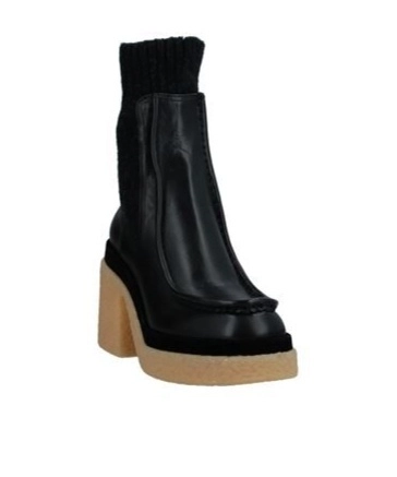 Chloé Round-toe Block-heel Knit Shoes