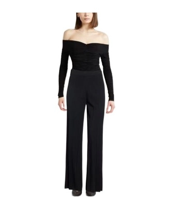Max Mara High-waisted Drapey Knit Wide-leg Trousers